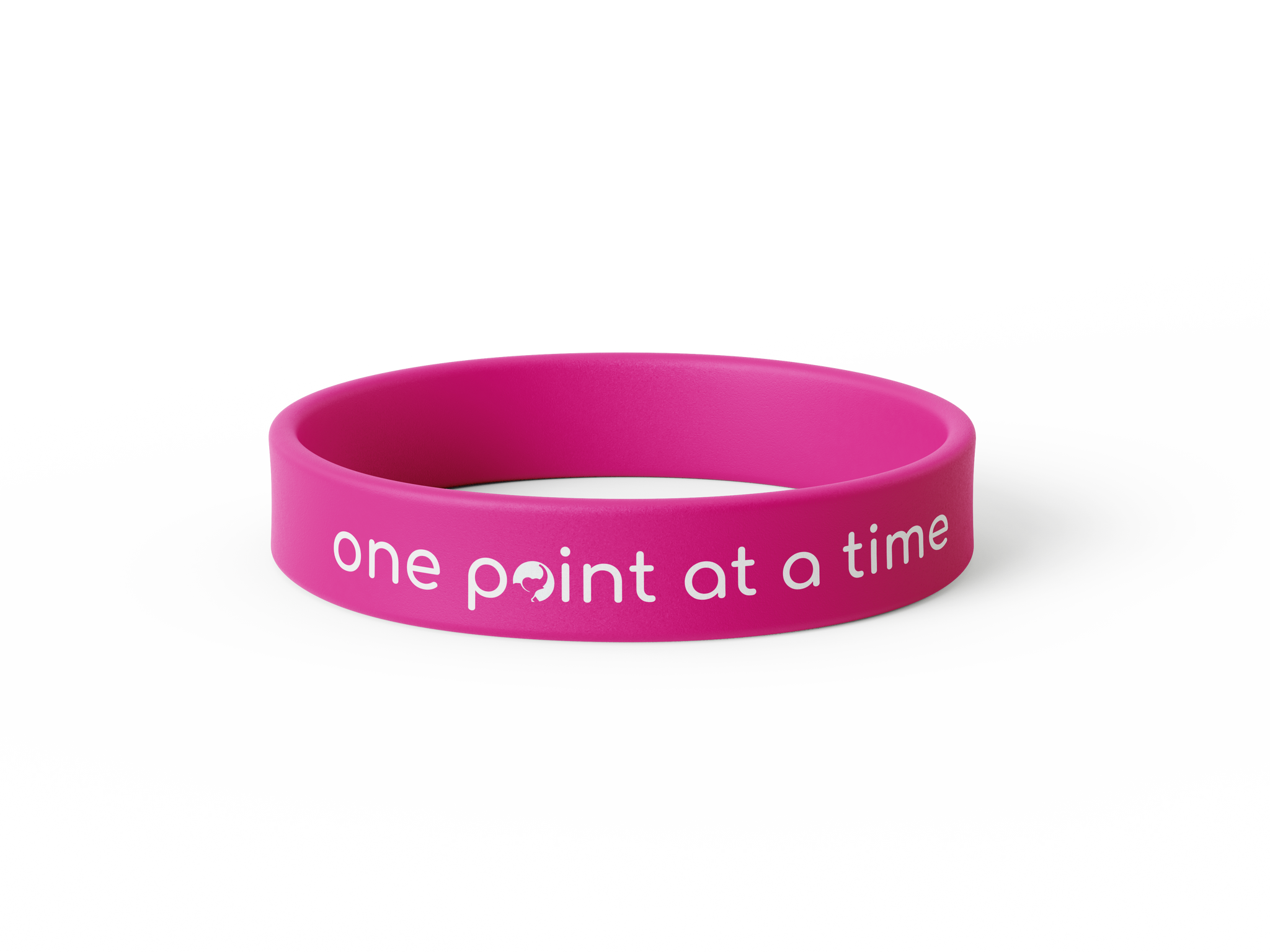 BTD One Point at a Time Silicone Wristband - Pink